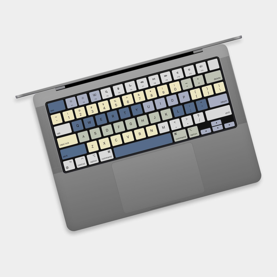 Vintage Typewriter MacBook Keyboard Skin | Antique Keys Stickers ...