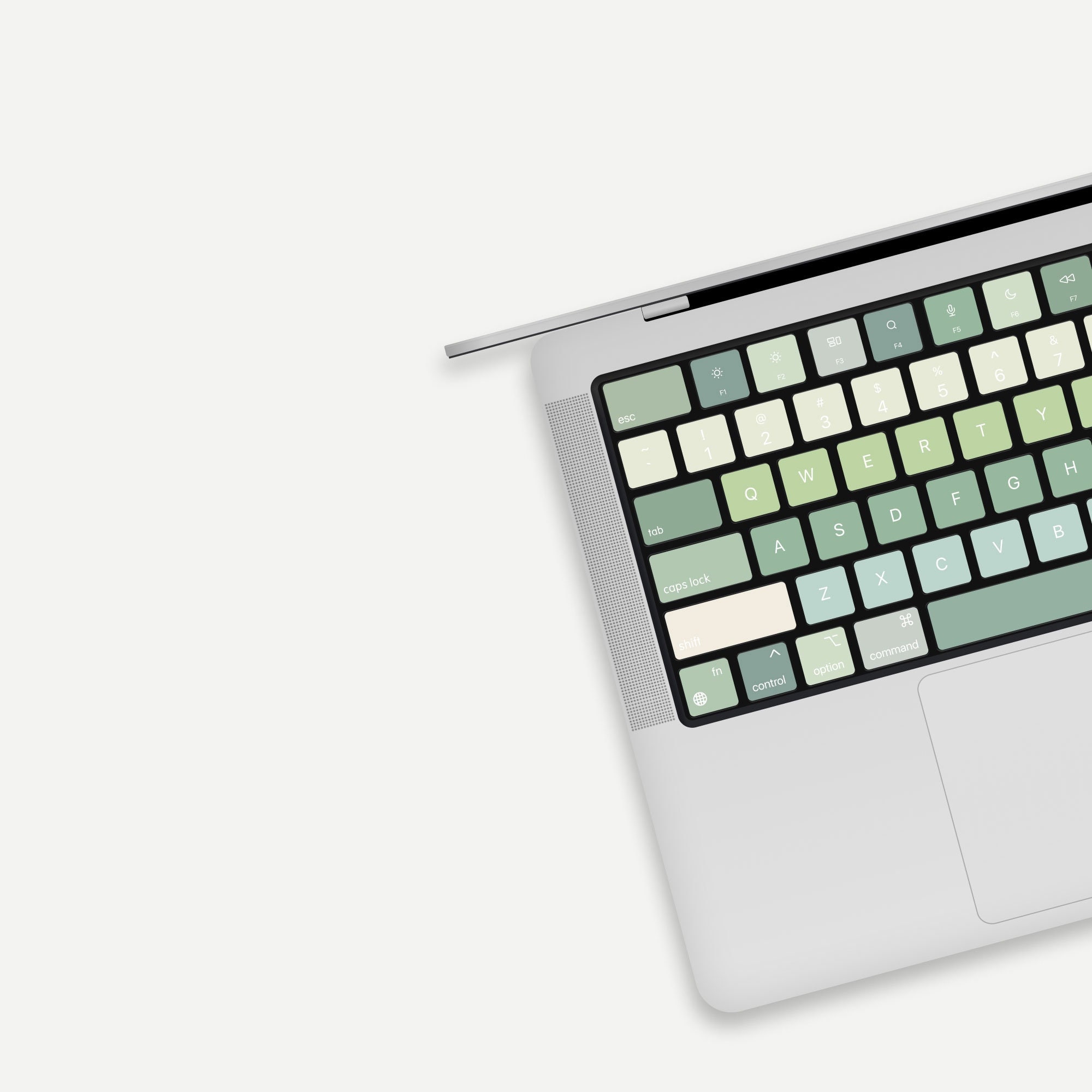 Green Gradient Keyboard Stickers for MacBook Pro,air Fresh Greenery ...
