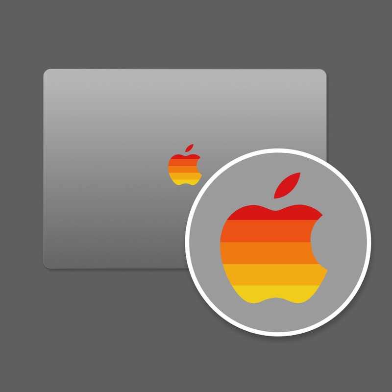 Apple Logo Sticker - Etsy