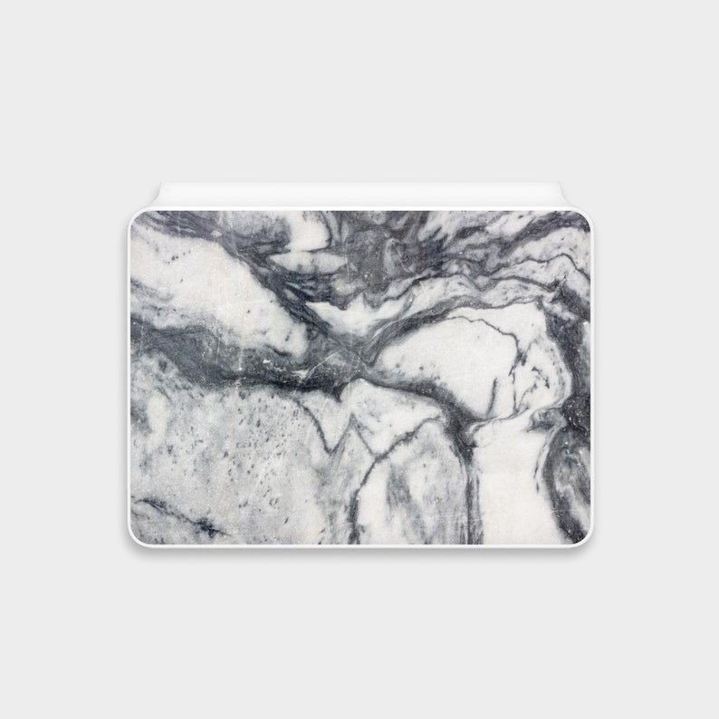Monochrome Marble Magic Keyboard for iPad Protective Skin Marble ...