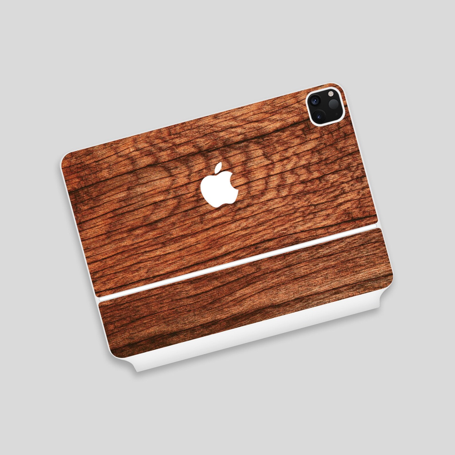 Classic Wooden Texture Skin for Magic Keyboard for iPad Pro Warm Rustic ...