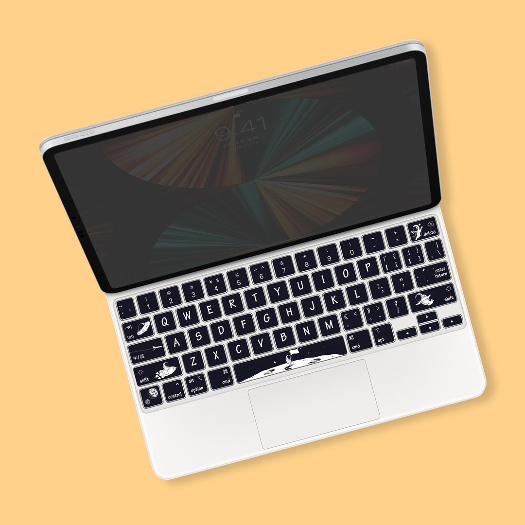 Moon Landing Keyboard Key Sticker for iPad Pro Magic Keyboard, Lunar ...