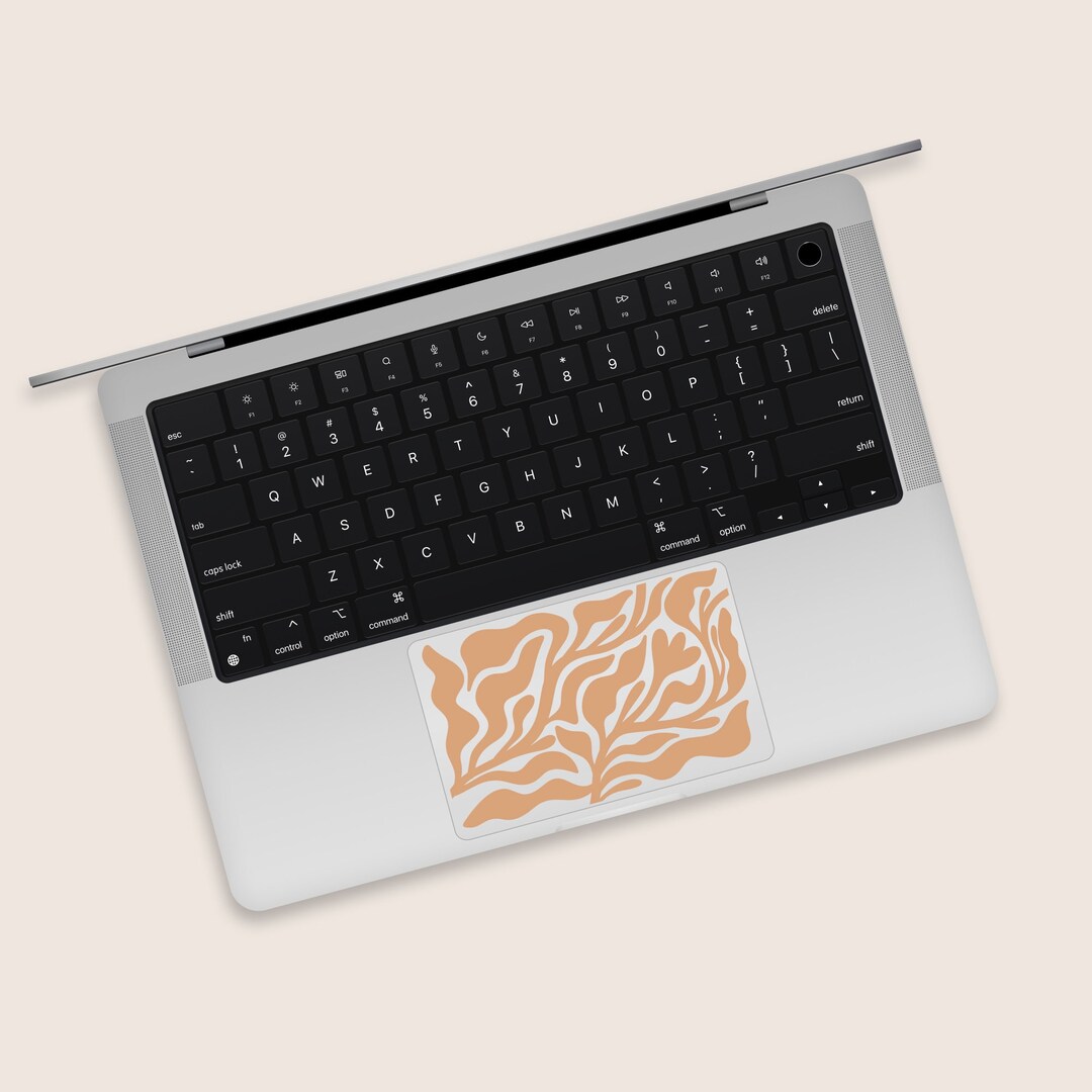Abstract Leaf Design MacBook Trackpad Protective Skin | Warm Earth ...