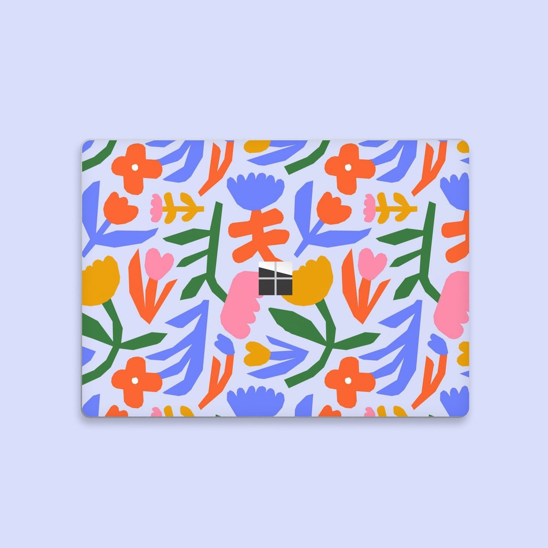 Floral Dance Surface Book Skin | Spring Theme Surface Laptop Decal ...