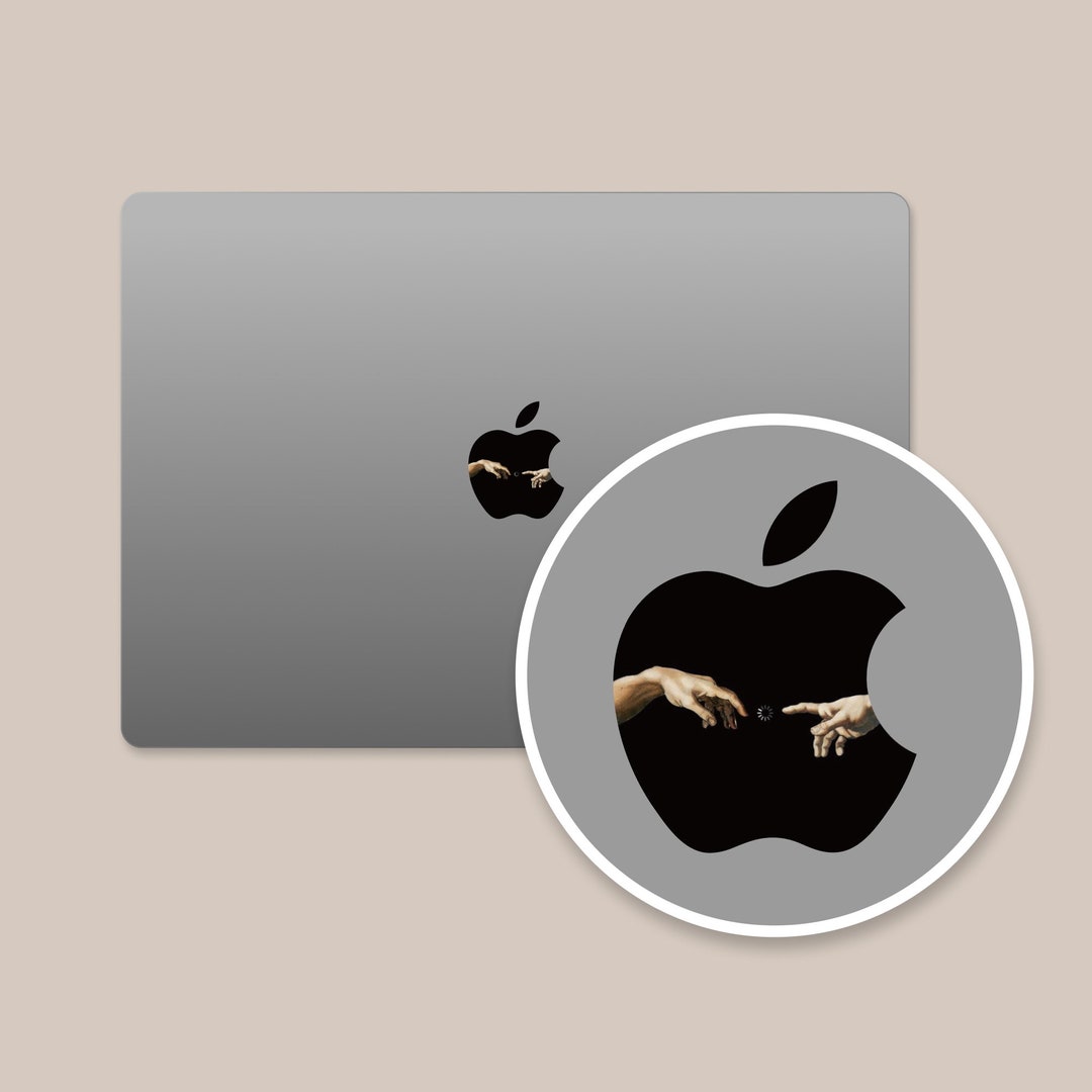 Michelangelo's Loading MacBook Apple Logo Sticker for Fun | Creation ...