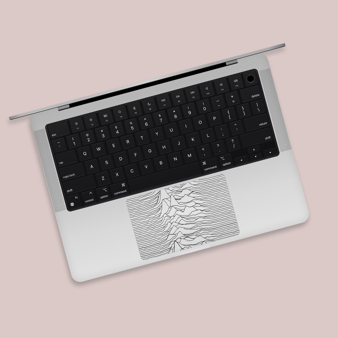 Vintage Pulse Wave MacBook Trackpad Clear Skin | Stacked Waveform ...