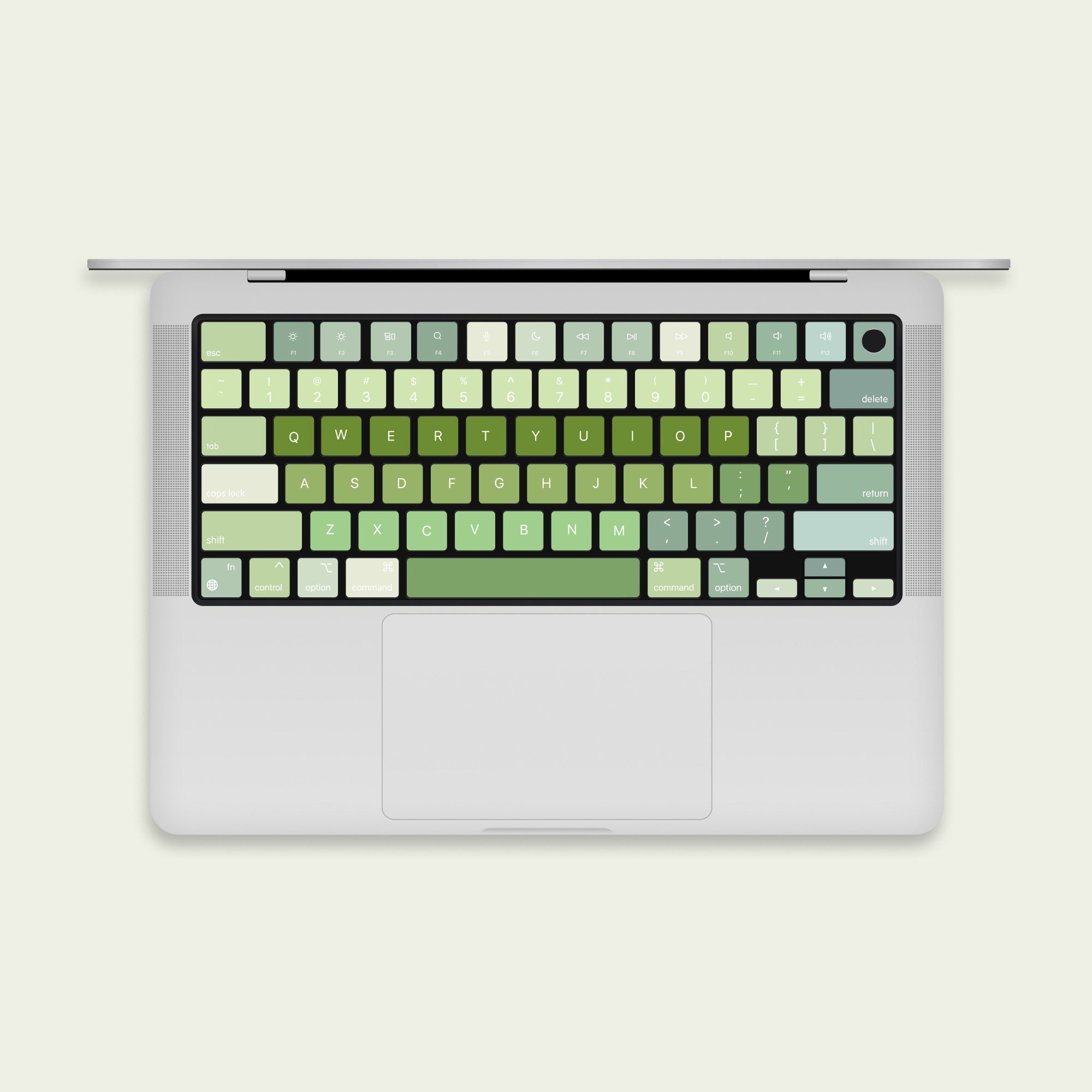 Green Gradient MacBook Keyboard Sticker Spring Vibes MacBook Air ...