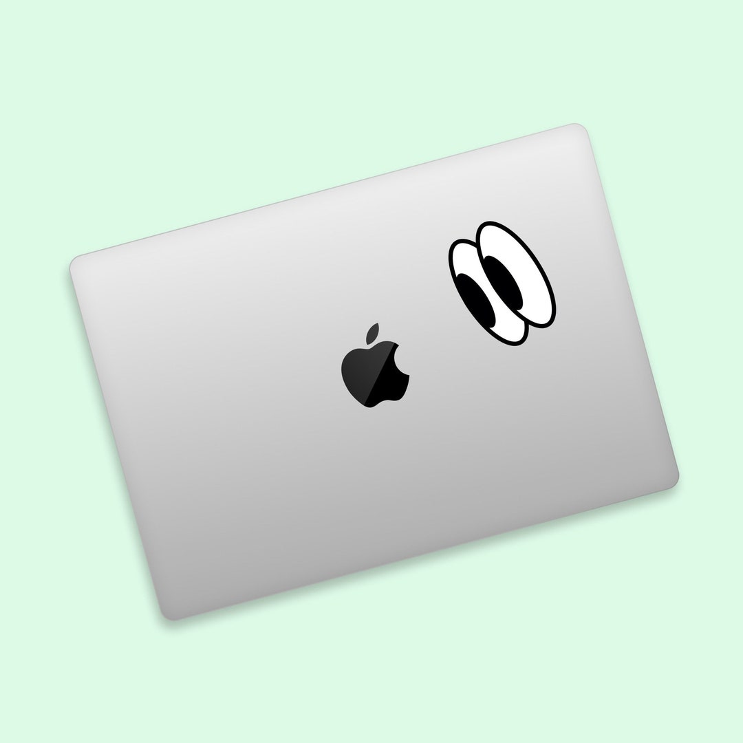 Playful Cartoon Eyes MacBook Clear Skin | Humorous Design MacBook ...