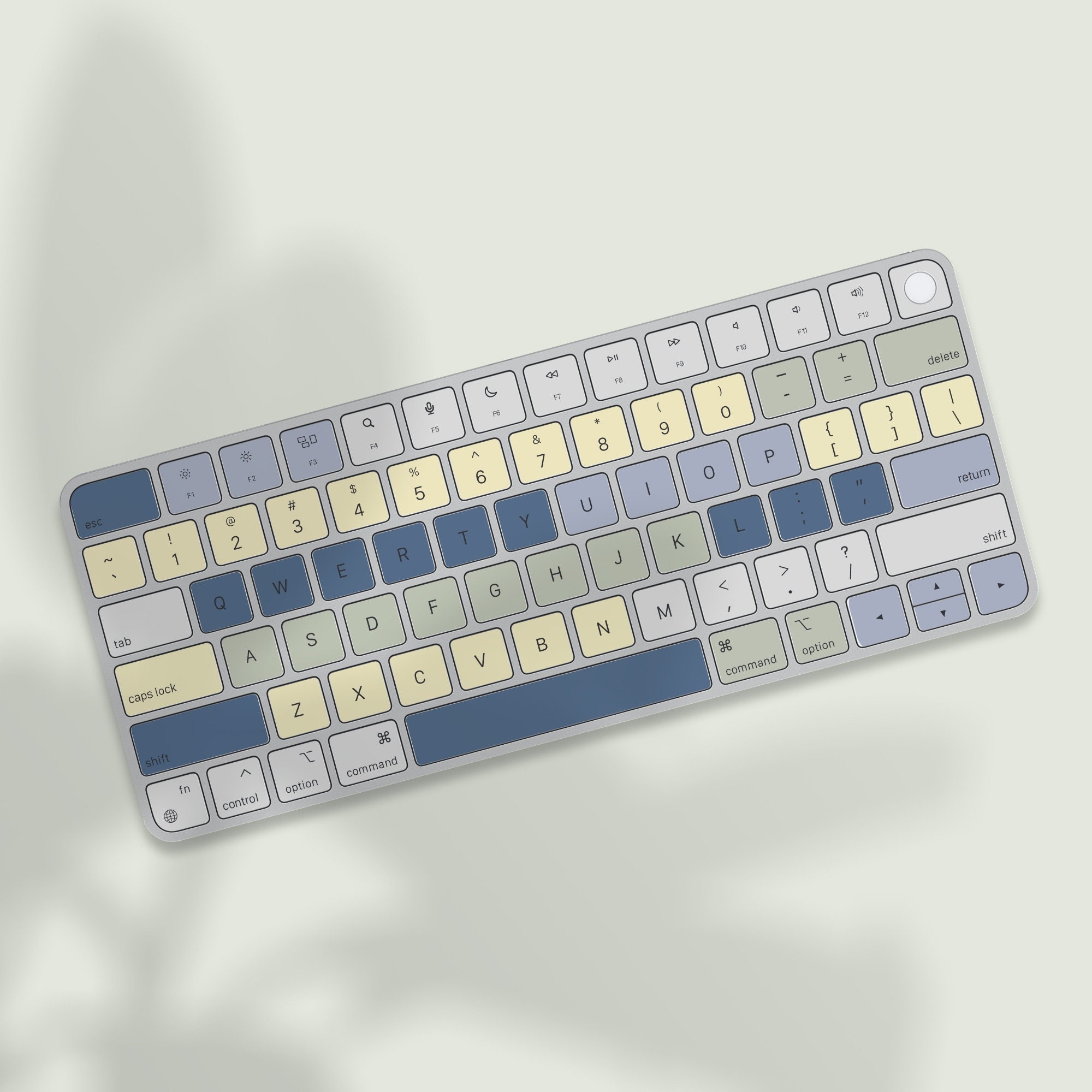 Subtle Cold Color Shift Key Stickers for Magic Keyboard Tranquil Tones ...