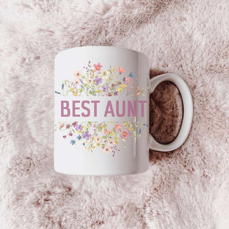 Best Aunt Mug,cool Aunt Mug, Auntie Gift Ideas, Mother's Day Coffee Cup ...