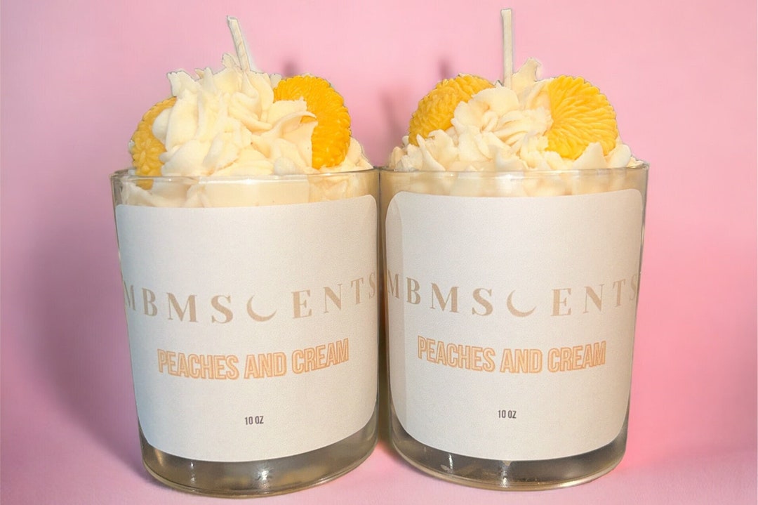 Peaches and Cream Candle - Etsy