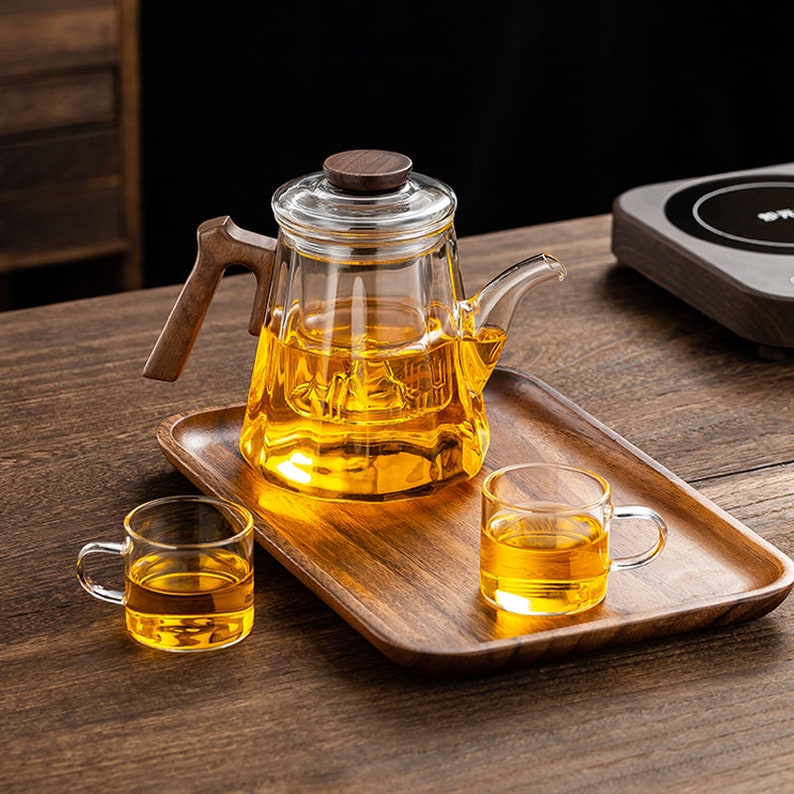 Glass Teapot High Borosilicate Heat-resistant Glass Tea Maker Tea and ...