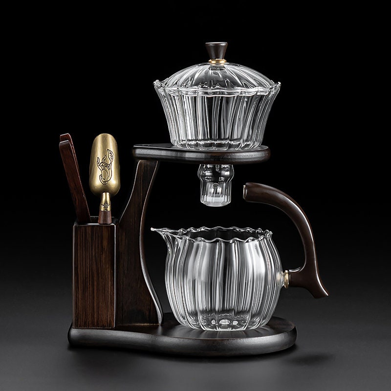 Glass Semi-automatic Tea Set Creative Magnetic Tea Set Kung Fu Tea Set ...