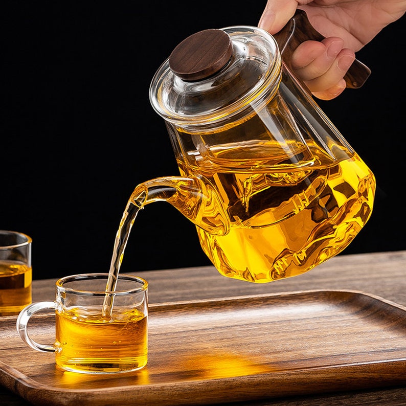 Glass Teapot High Borosilicate Heat-resistant Glass Tea Maker Tea and ...