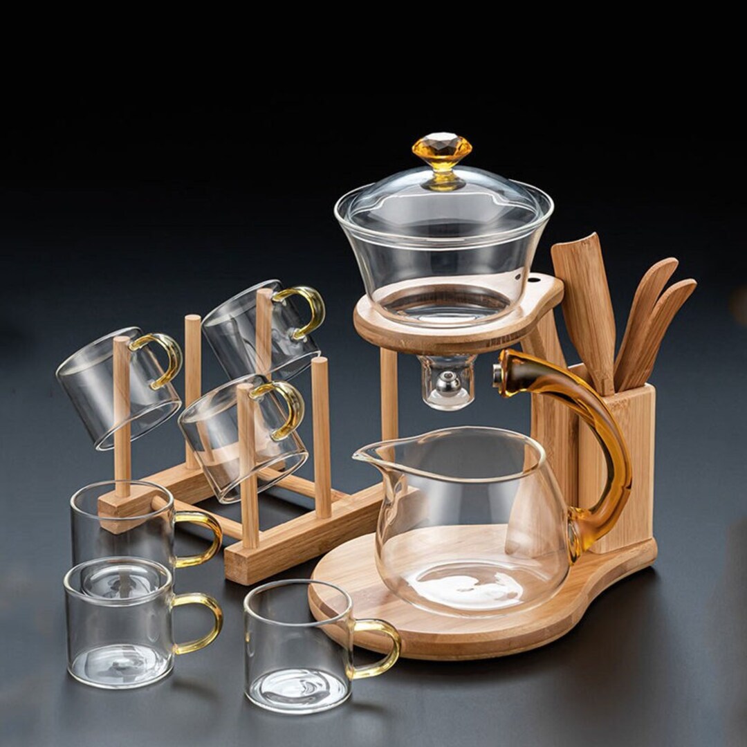 Creative Glass Tea Set | Glass Automatic Tea Set | Kung Fu Tea Set ...