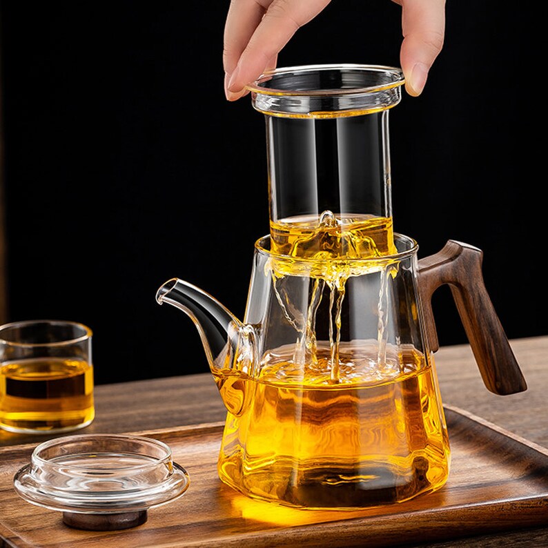 Glass Teapot High Borosilicate Heat-resistant Glass Tea Maker Tea and ...