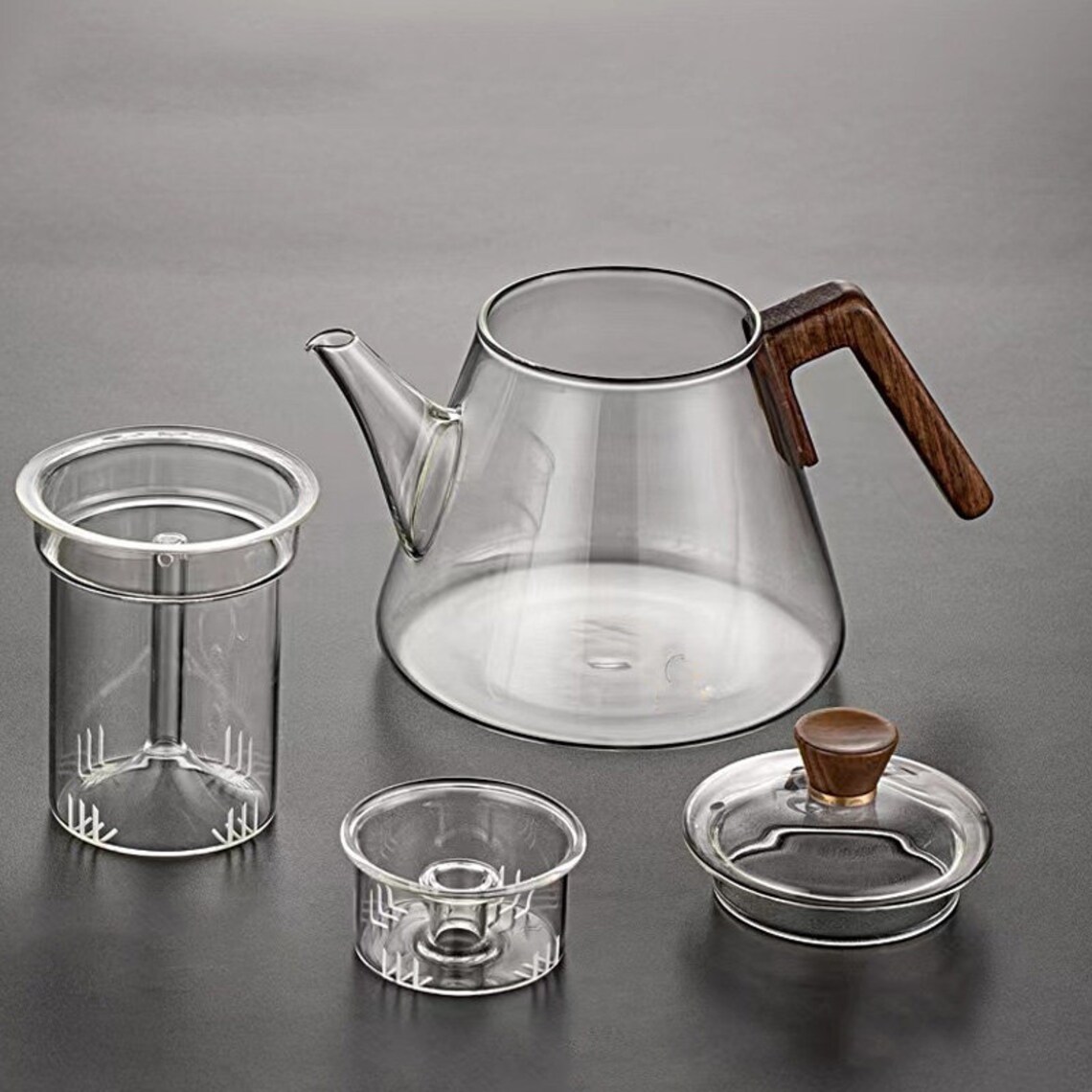 Glass Teapot High Temperature Resistant Glass Steaming Teapot Thickened ...