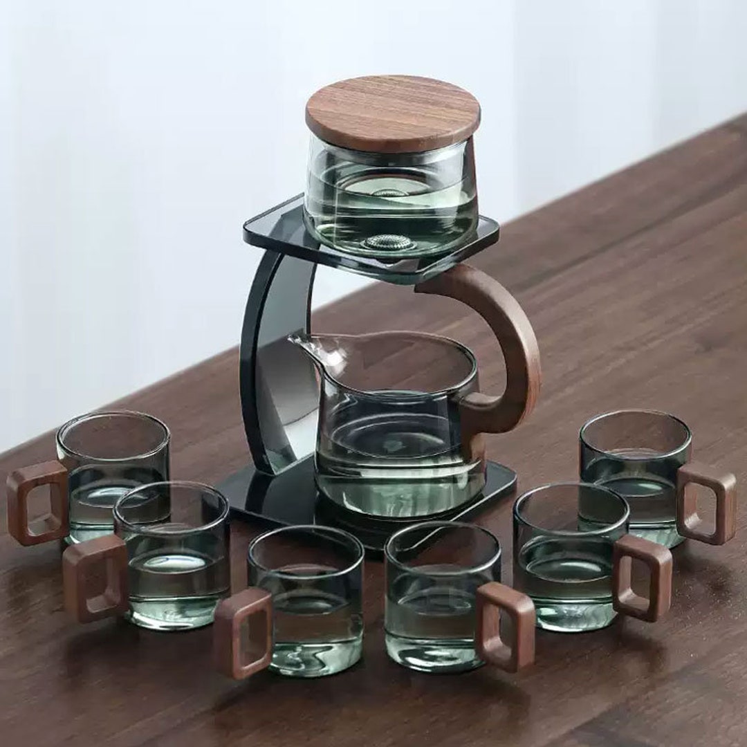 Glass Automatic Tea Set Heat-resistant Glass Tea Set Magnetic Tea Set ...