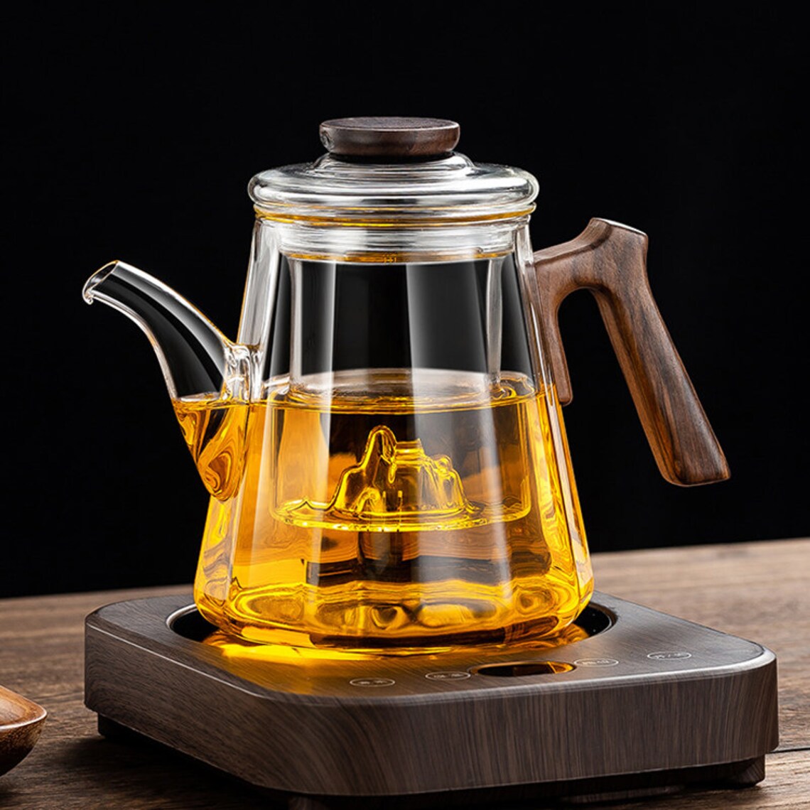 Glass Teapot High Borosilicate Heat-resistant Glass Tea Maker Tea and ...