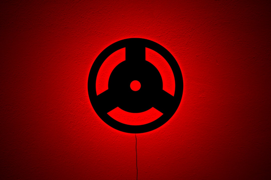 Sharingan Wall Led Decor Sharingan Wall Sign Sharingan Wall - Etsy