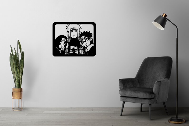Naruto Team Minato Wall Decor Naruto Team Minato Led Wall - Etsy