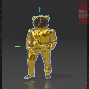 Skibidi Clock Man 3d Print 3d Designs 3d Printed - Etsy