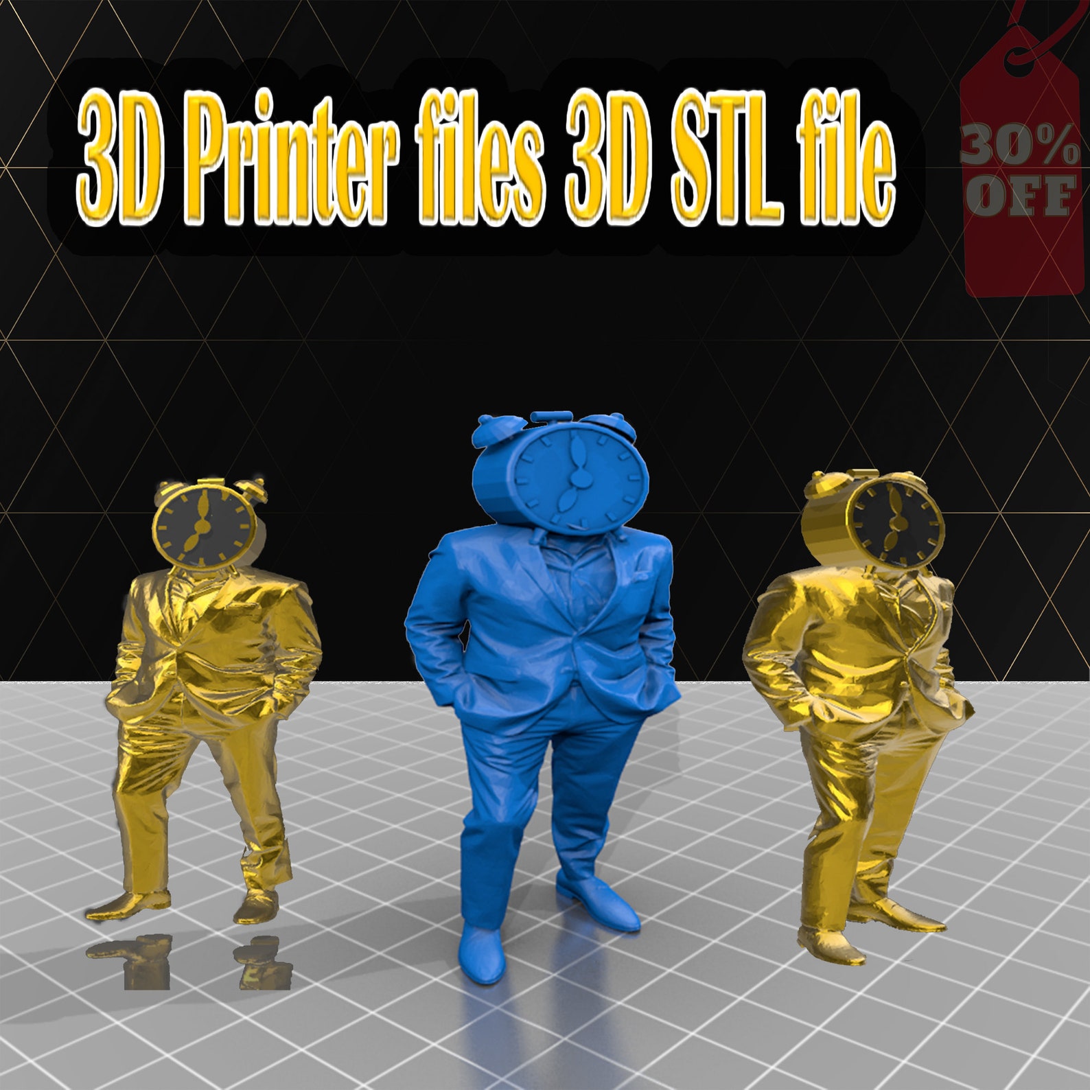Skibidi Clock Man 3d Print 3d Designs 3d Printed - Etsy