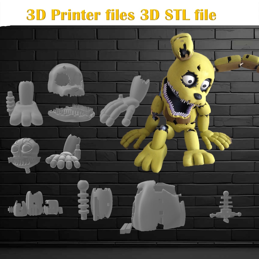 Fnaf Freddy Fazbear Five Nights at Freddys 3D Printing - Etsy Australia