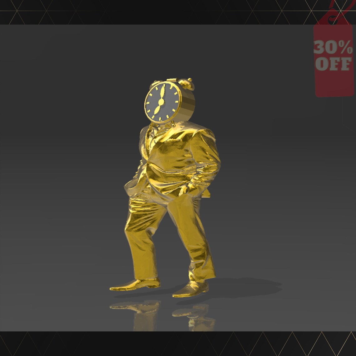 Skibidi Clock Man 3d Print 3d Designs 3d Printed - Etsy