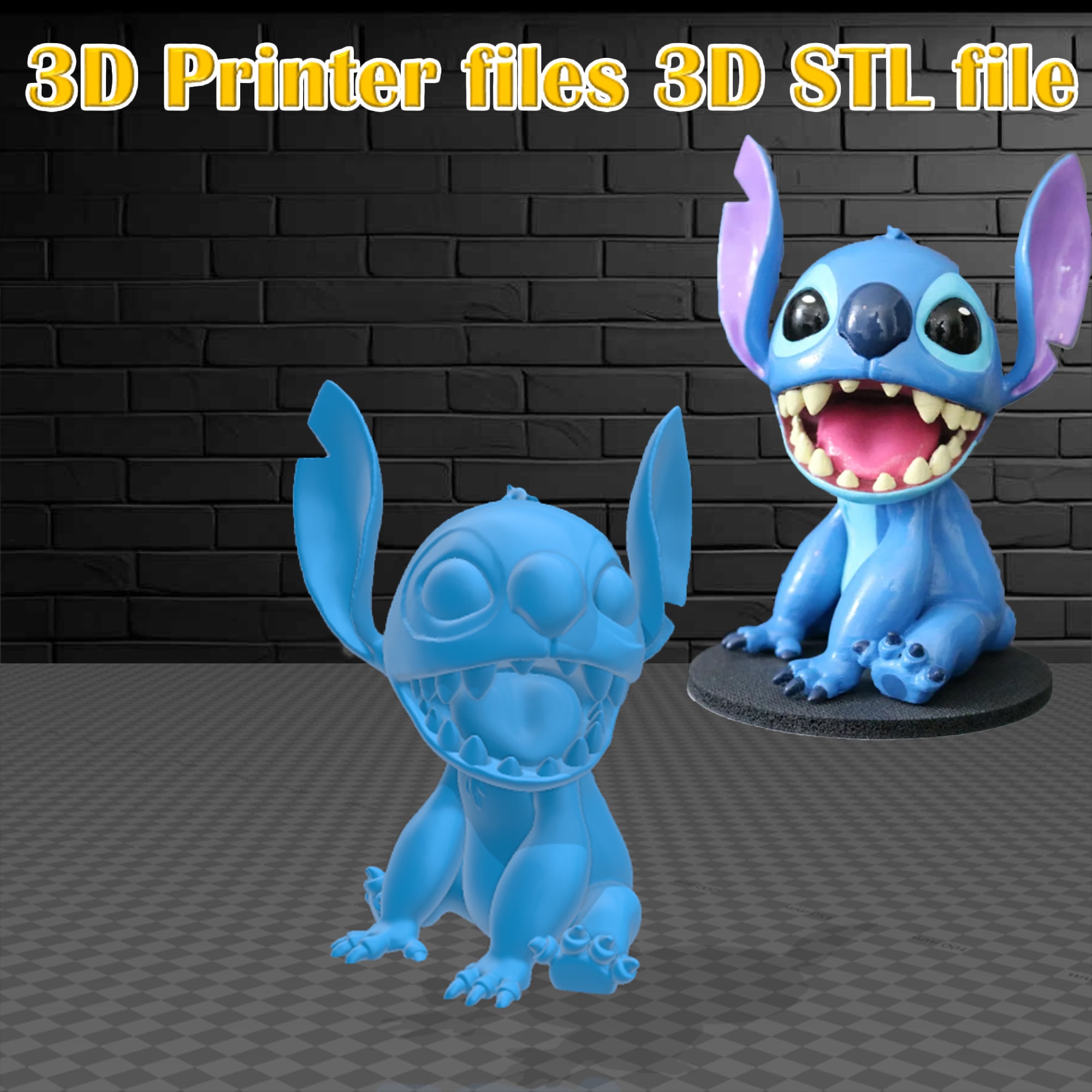 STITCH Stitch 3D STL Stitch Stl Stitch 3d Model Stitch - Etsy