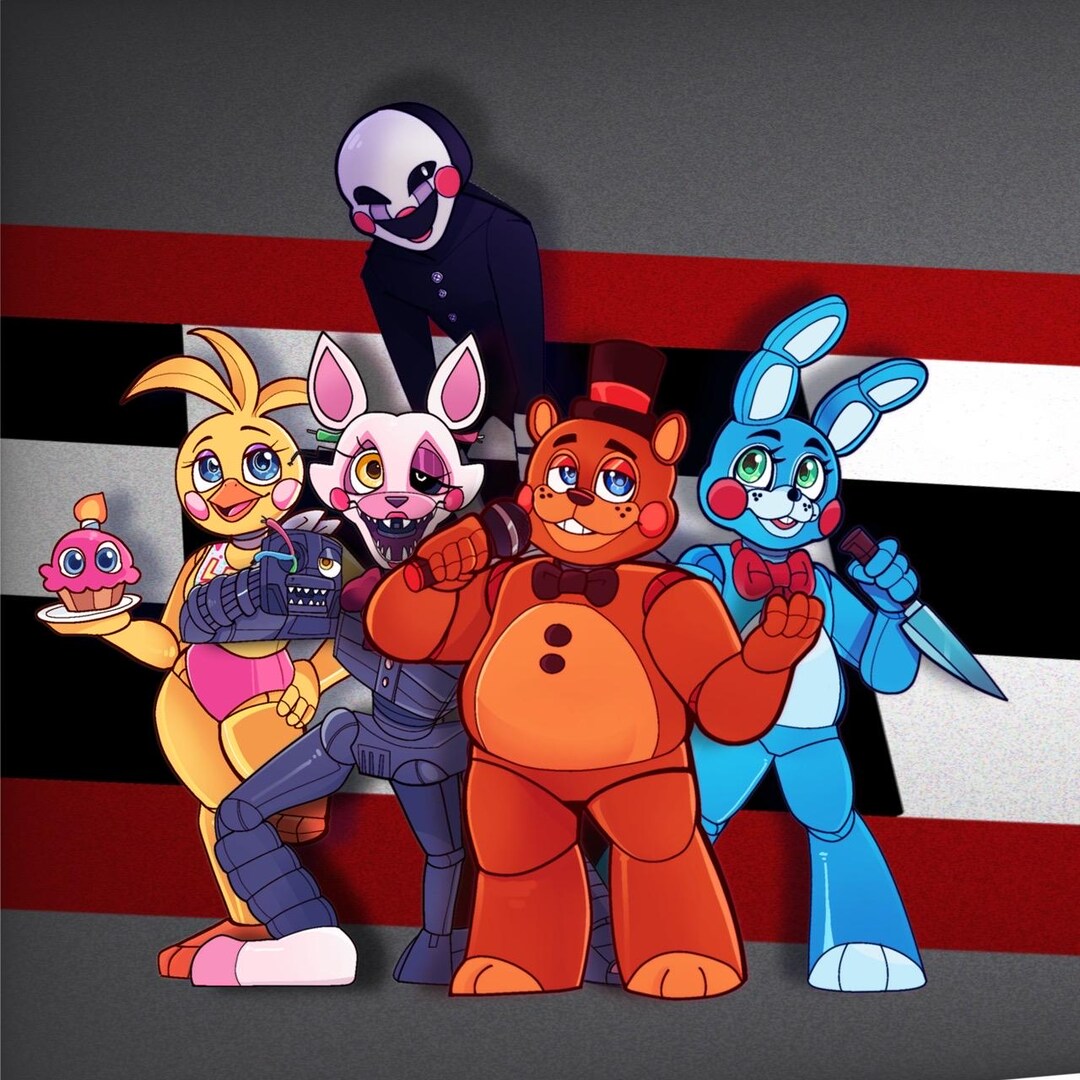 FNAF 2 Stickers | Toy Bonnie, Chica, Freddy, Puppet (4 Inch) - Etsy