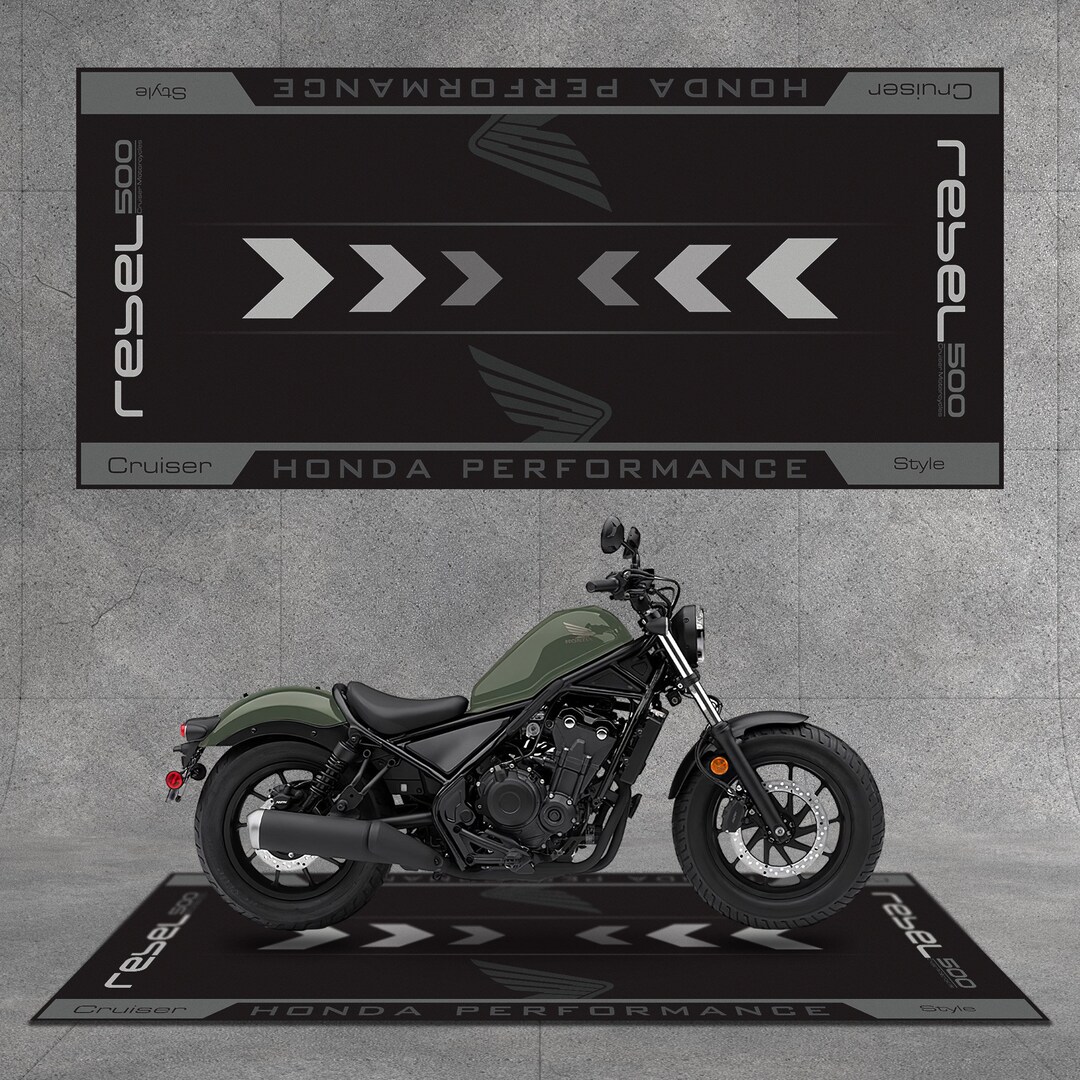 Honda Rebel 300 500 Motorcycle Rug Personalized Floor Bottom Mat ...