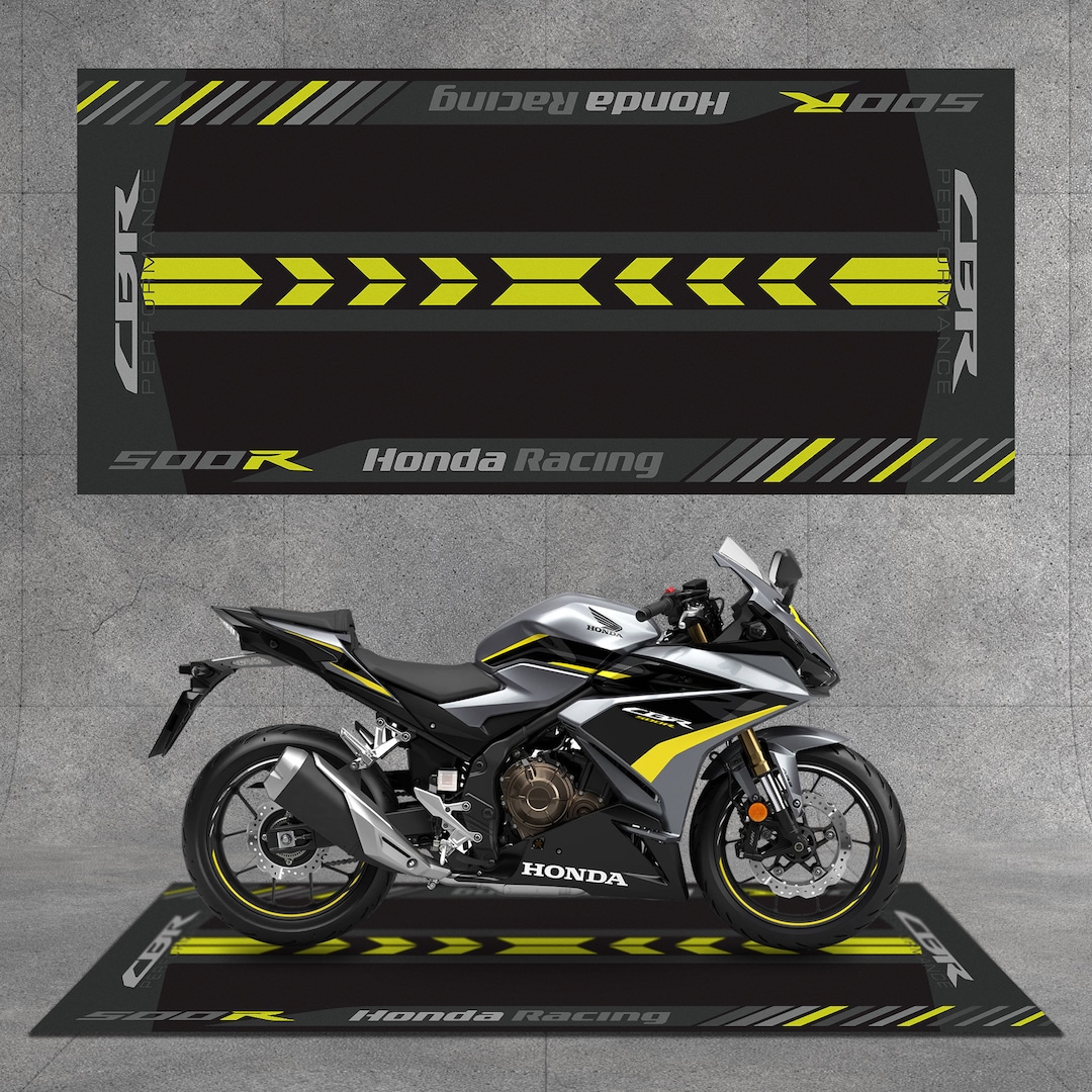 Honda CBR 300R 500R Motorcycle Rug Personalized Floor Bottom Mat ...