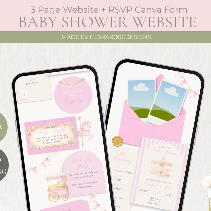 Canva Carousel Invitation - Etsy