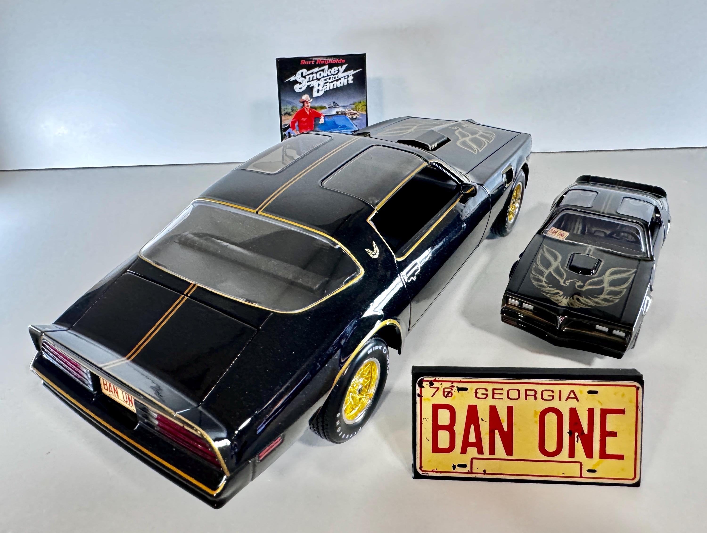 Smokey and the Bandit Tribute Diecast 1/18 Scale Ban One License Plates ...