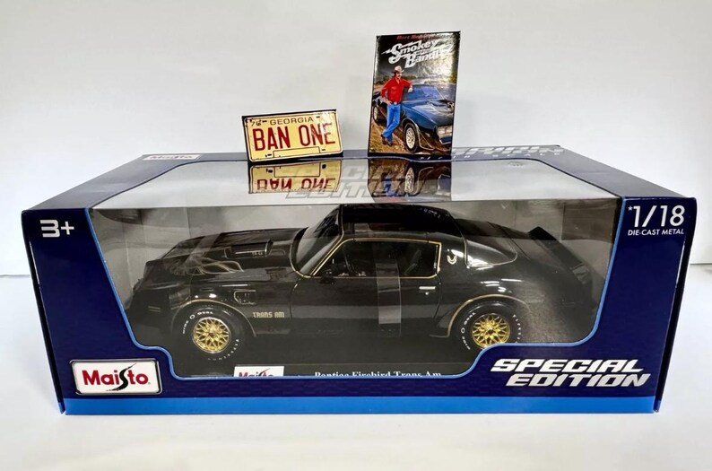 Smokey and the Bandit Tribute Diecast 1/18 Scale Ban One License Plates ...