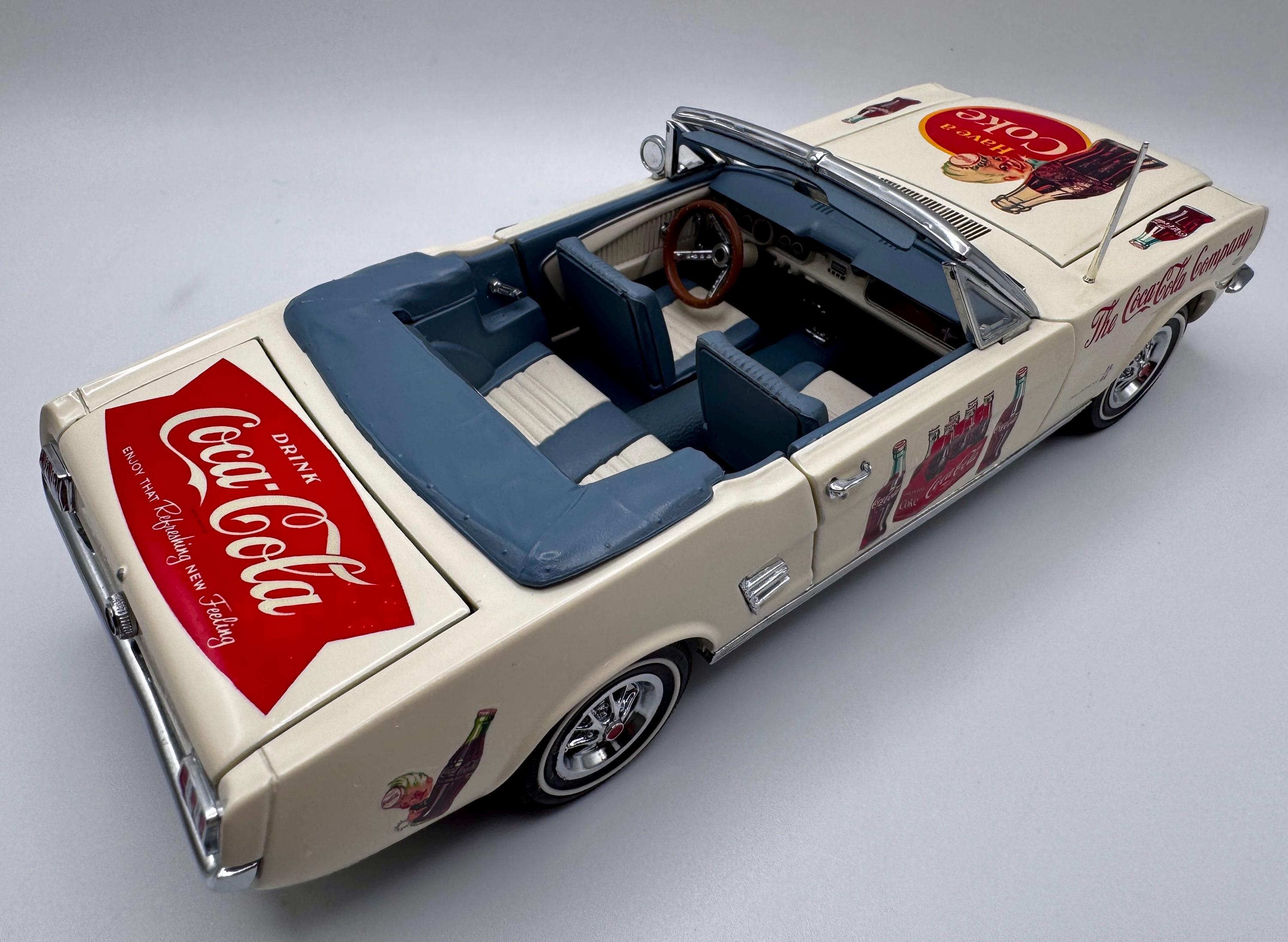 Danbury Mint 1966 Ford Mustang Convertible Custom Coca-cola Car Diecast ...