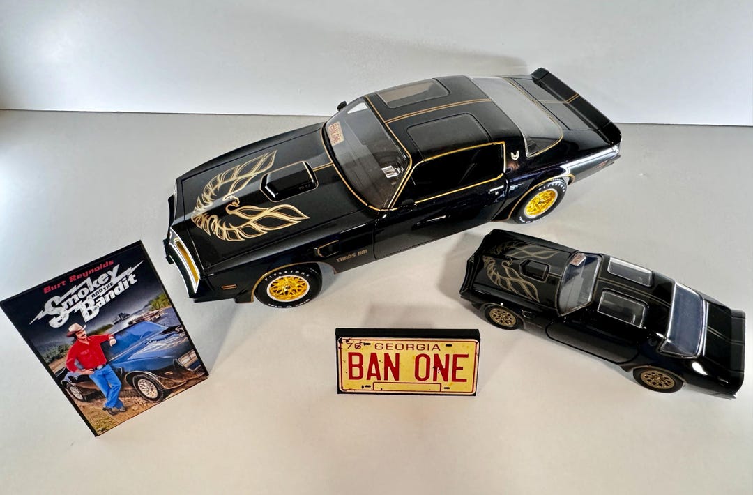 Smokey and the Bandit Tribute Diecast 1/18 Scale Ban One License Plates ...