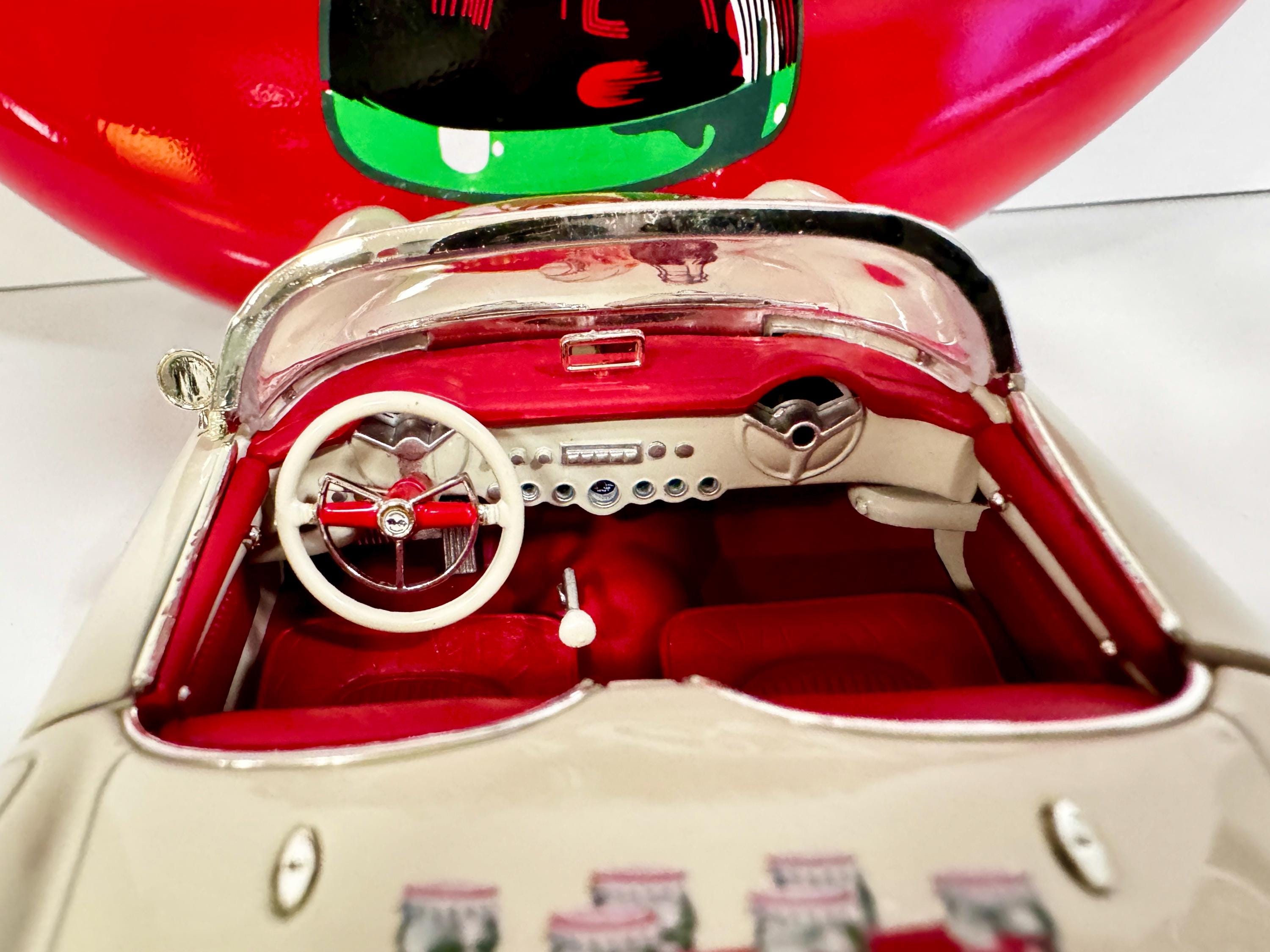 Custom 1/24 Scale Diecast 1953 Corvette in Coca-cola Theme. Polo White ...