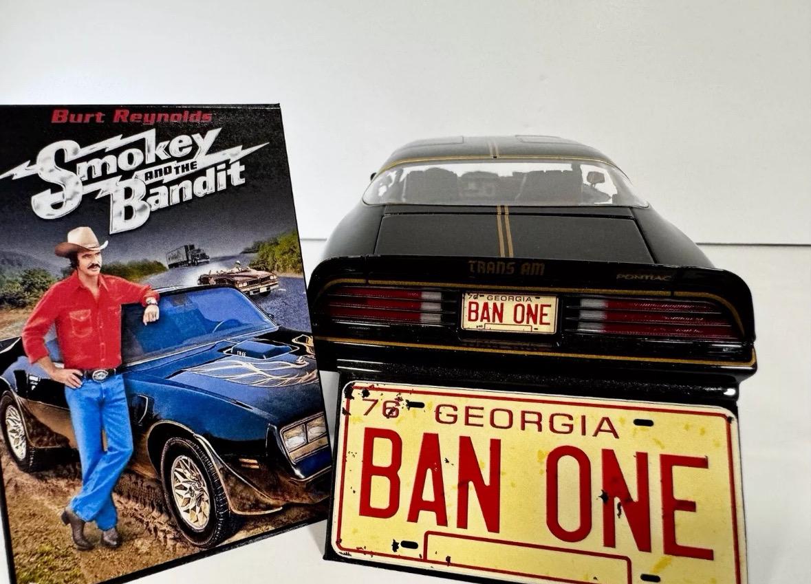 Smokey and the Bandit Tribute Diecast 1/18 Scale Ban One License Plates ...