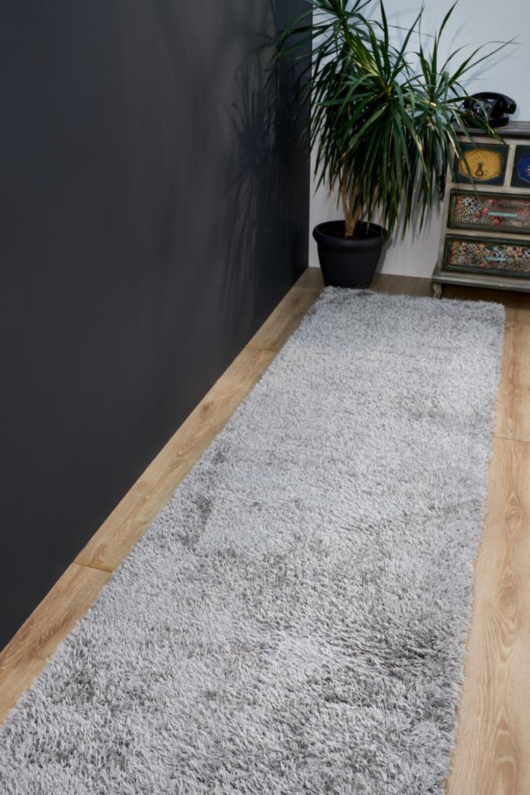 Gray Shaggy Rug, Non Slip Shaggy Rug, Washable Shaggy Rug, Shaggy ...