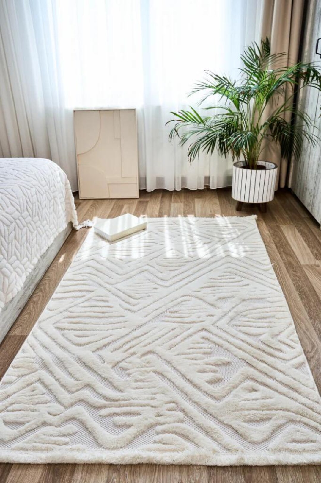 Vintage Cream Gothic Rug Kilim, High Quality Ultra Soft Gothic Rug, 4x6 ...