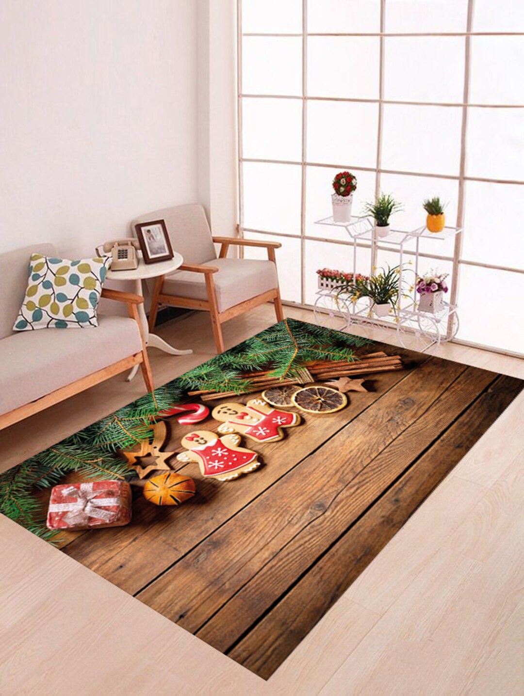 Merry Christmas Rug,noel, 2025,christmas Santa Claus and Snowmain Rug ...