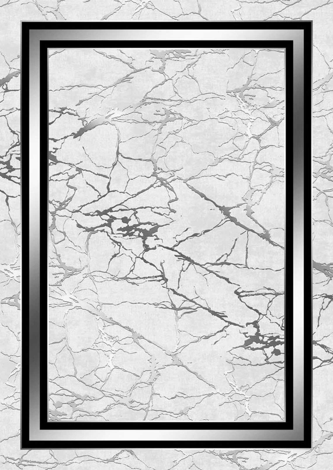 Rug for Corridor, Gold Marble Rug, Silver Marble Rug,corridor Area Rug ...