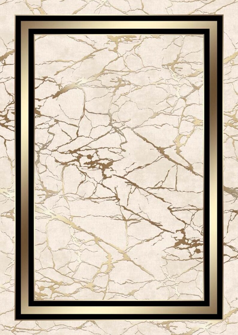 Rug for Corridor, Gold Marble Rug, Silver Marble Rug,corridor Area Rug ...