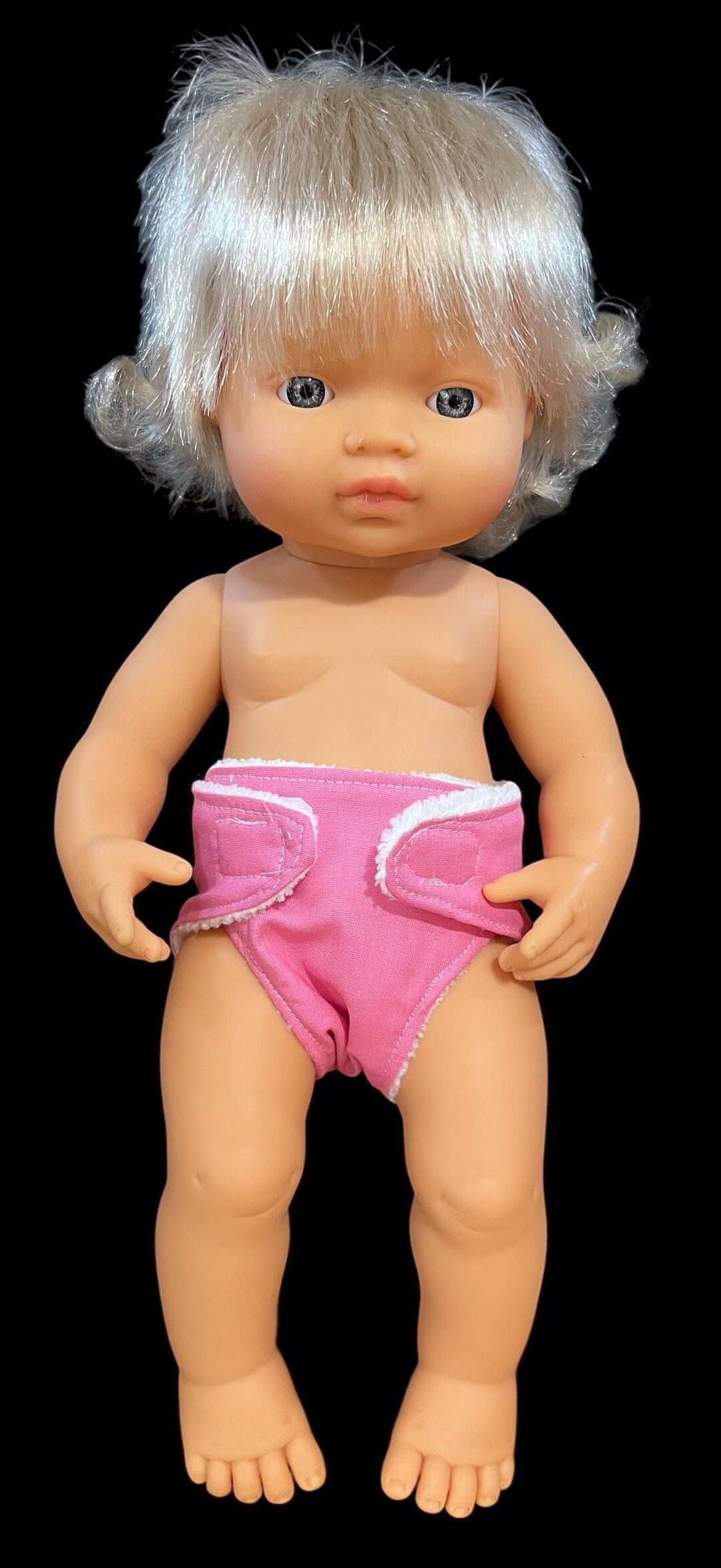Doll Nappy Bright Pink With Velcro. Hand Crafted Light Weight Nappy ...