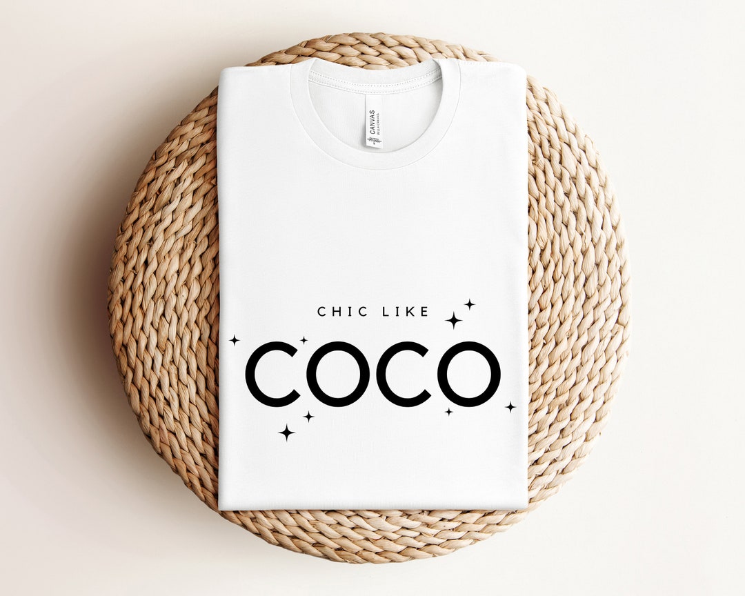 Chic Like Coco T Shirt, Crewneck T-shirt, Bella Canvas 3001 ...