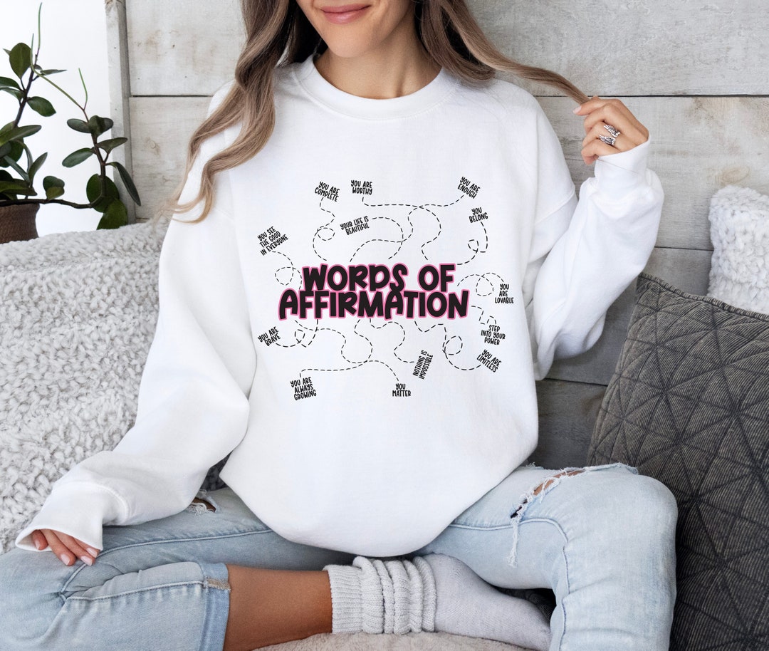 Positive Affirmation Mental Health Awareness Sweatshirt - Etsy