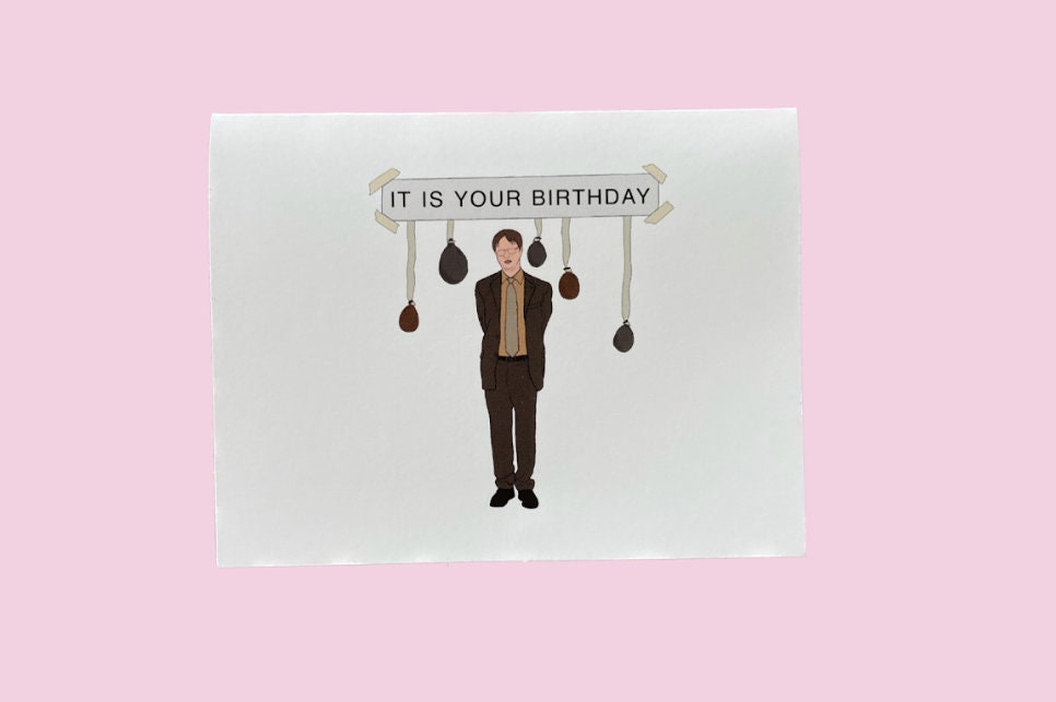 The Office 'it is Your Birthday' CARD - Etsy