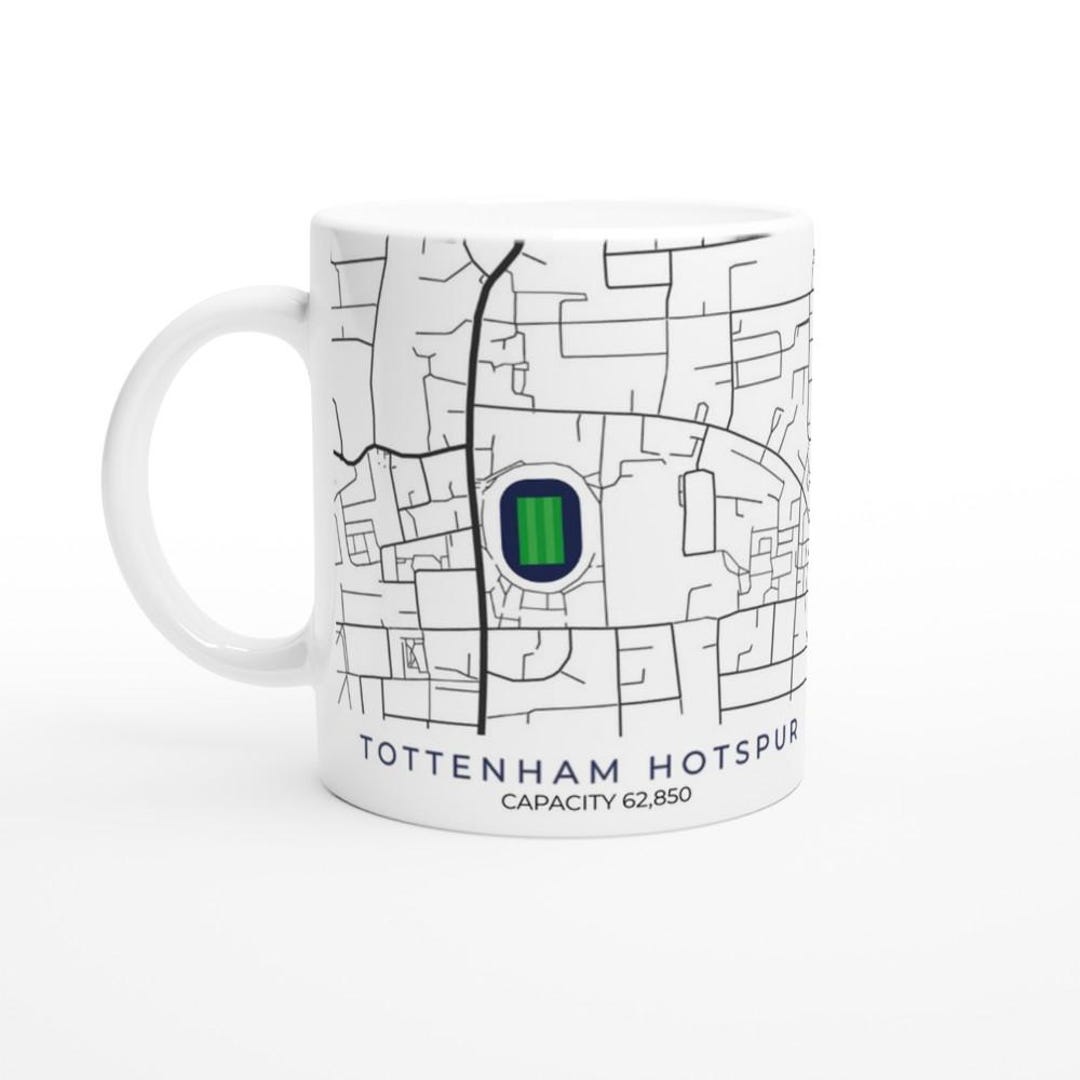 Tottenham Hotspur, Tottenham Hotspur Stadium Mug White 11oz Ceramic Mug ...
